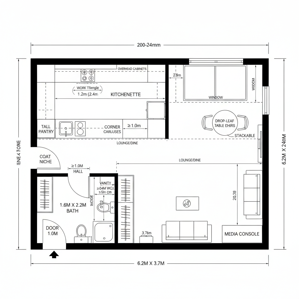 1 RK Floor Plan Design Ideas: Future-Proof Micro Living