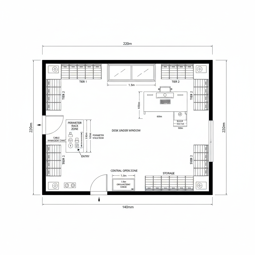 9×14 Office Floor Plan — Future-Focused Residential Workspace