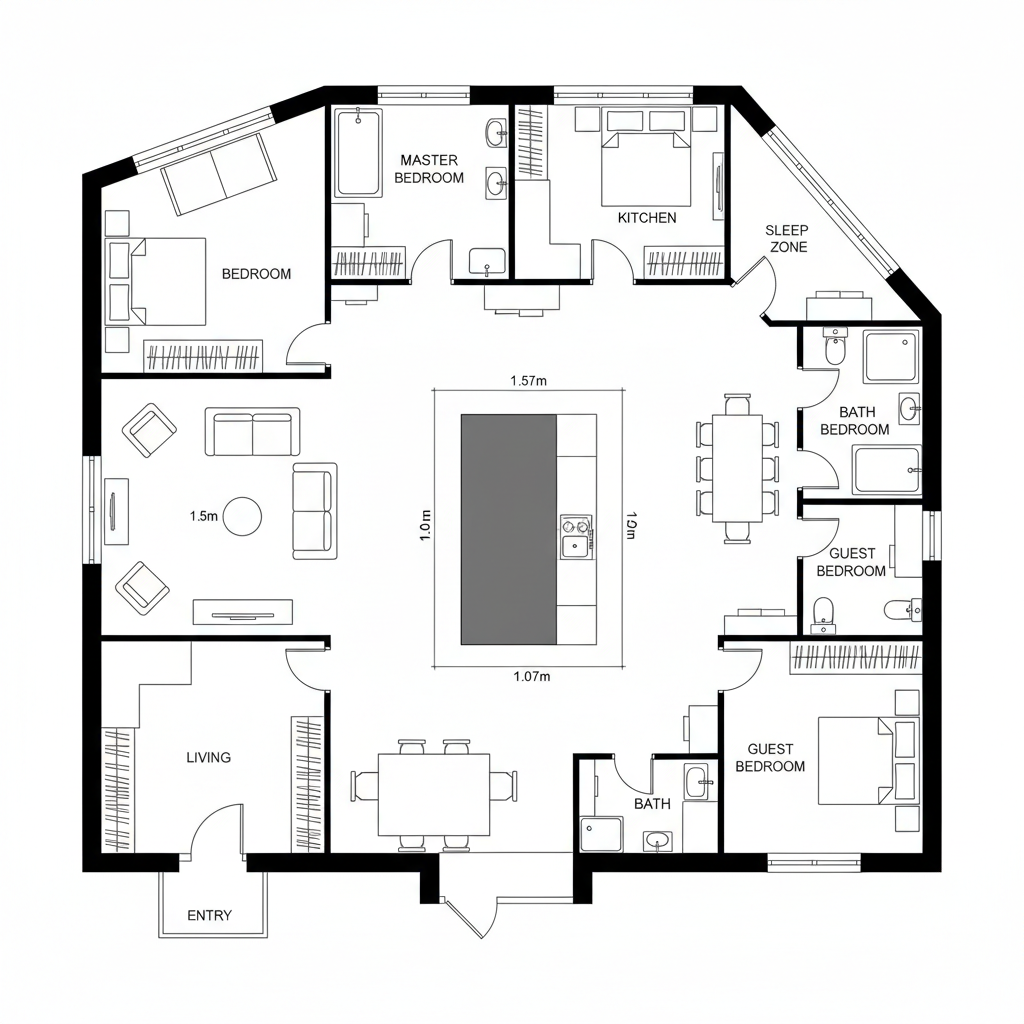Sachet 4 Floor Plan: Future-Ready Quartet Layouts