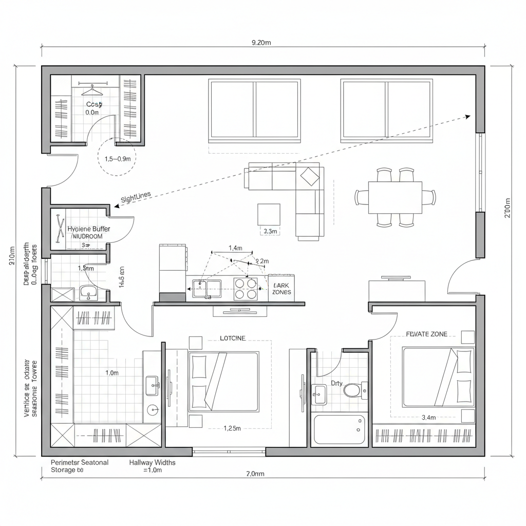 Simple Architectural Floor Plan: Three Future-Ready Layouts