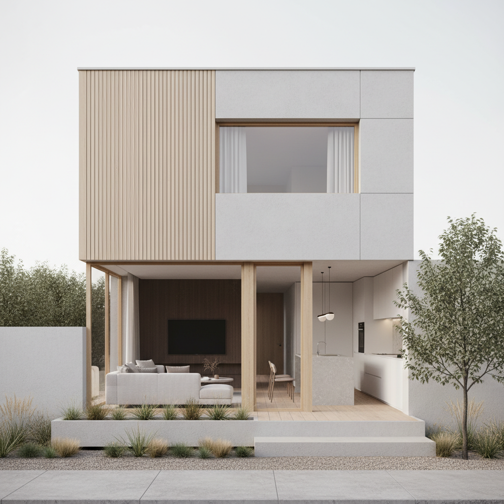 Planta de casa 5 metros de frente: ideias eficientes