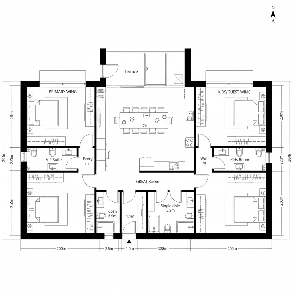 Luxury 4BHK Apartment Floor Plans with Future-Ready Logic