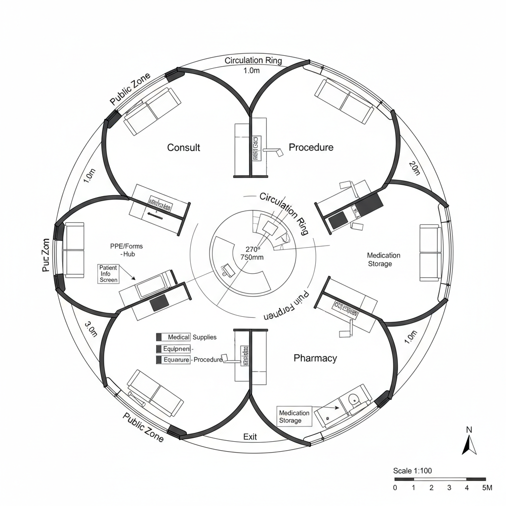 Small Clinic 1000 Sq Ft Floor Plan India: Fix Crowded Flow