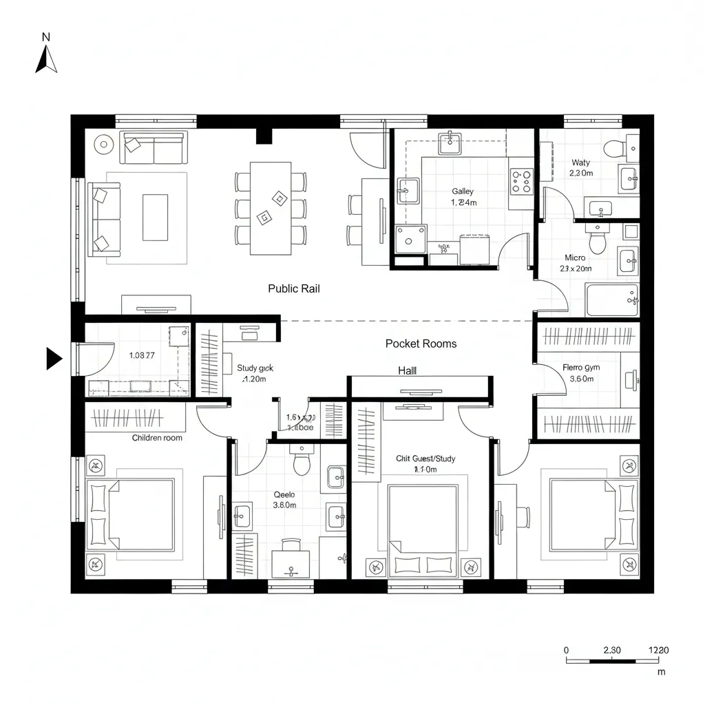 3-BHK Future Floor Plan: Flow, Sightlines, and Storage