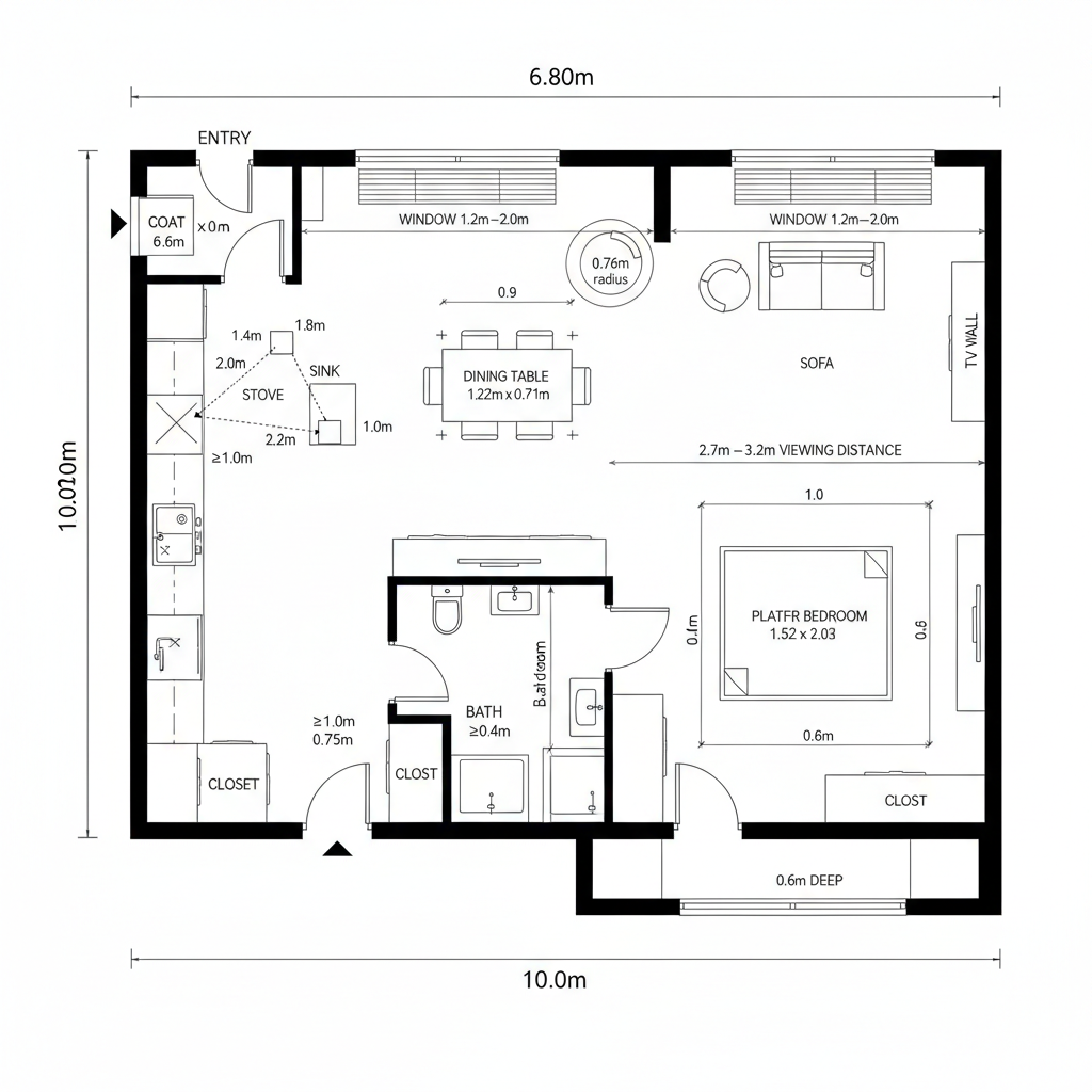 Small 1-Bedroom Apartment Floor Plans: Future-Ready Layouts