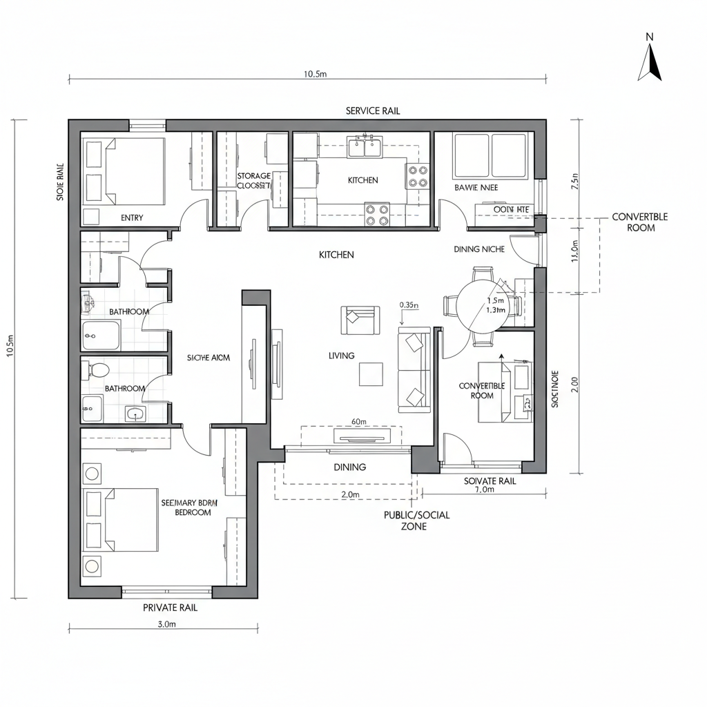 Small-Area 3-Room House Plans—Future-Ready Layouts