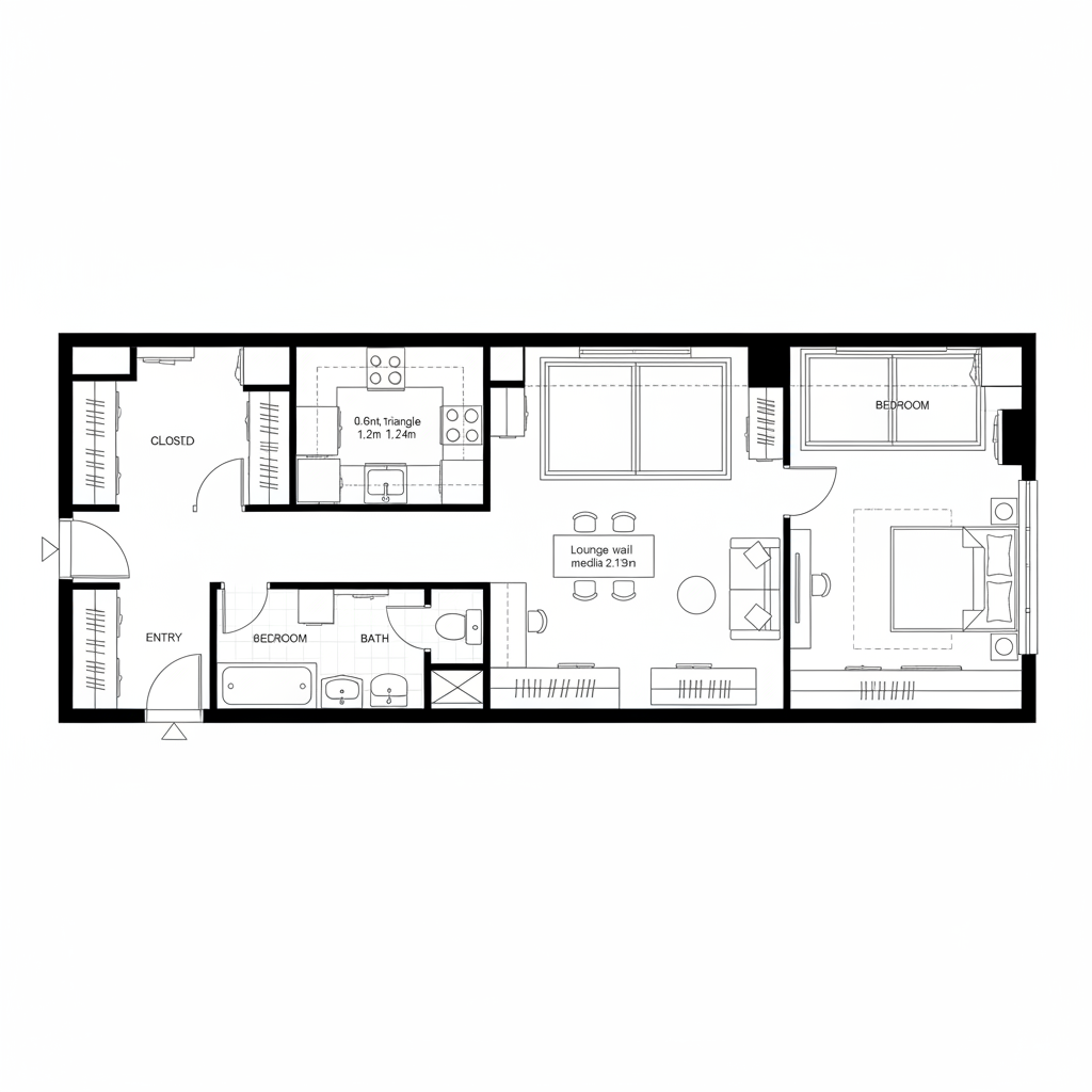 Rectangular Apartments Floor Plan: Future-Ready Layouts by a U.S ...