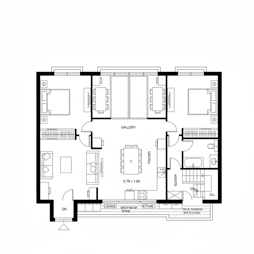 2-Bedroom 3D House Plan with Baranda — Future-Ready Layouts