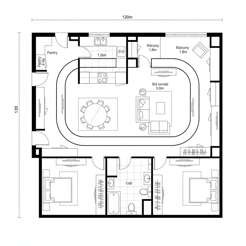 Vyom Tower Block 2 Part 2 Type B Floor Plan — Future Interface Read