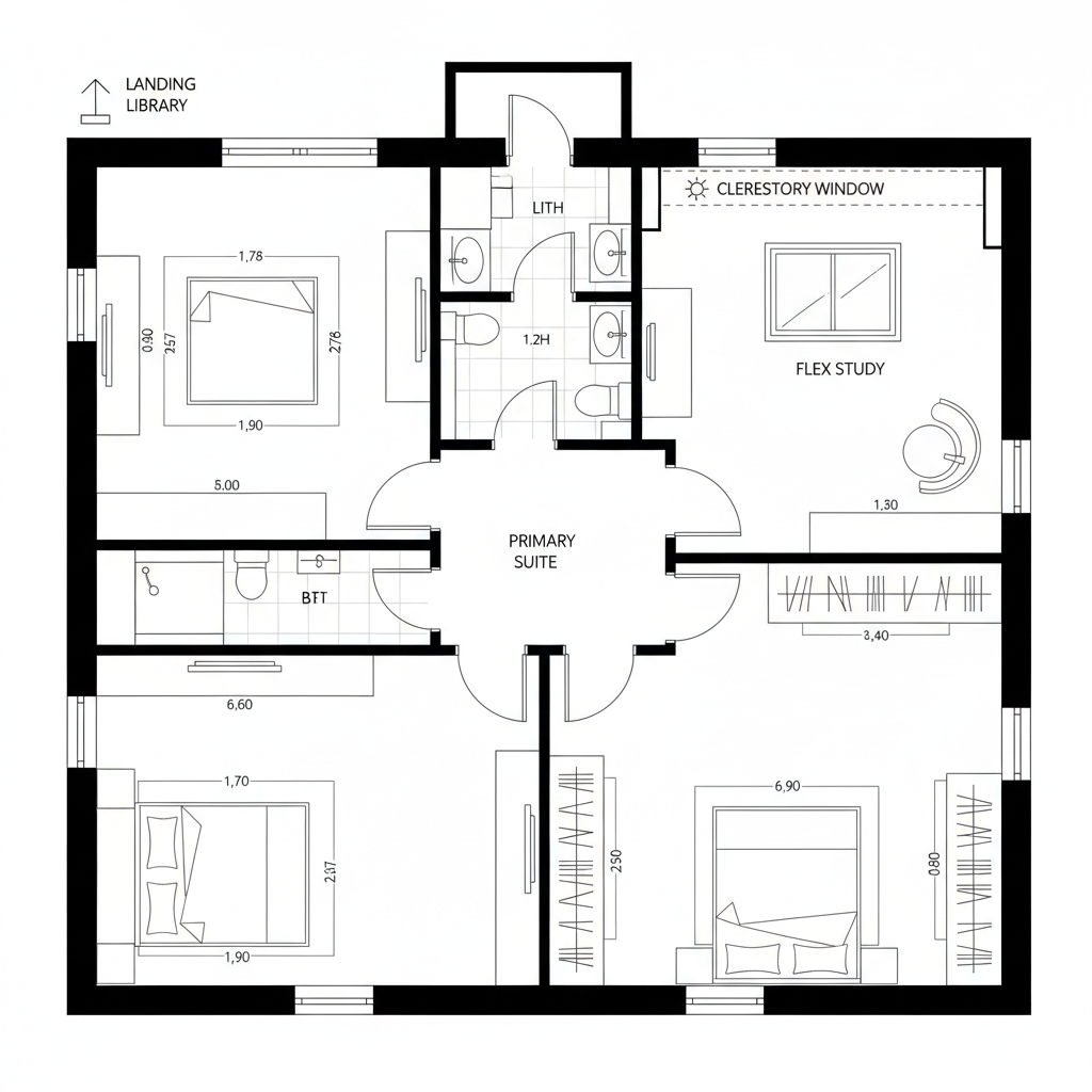 Future-Ready Floor Plan for a Three-Story House