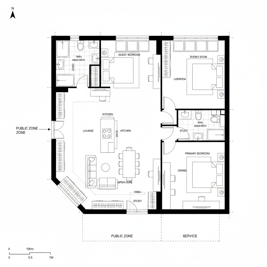 Ultra Modern House Floor Plans with Future-Living Logic