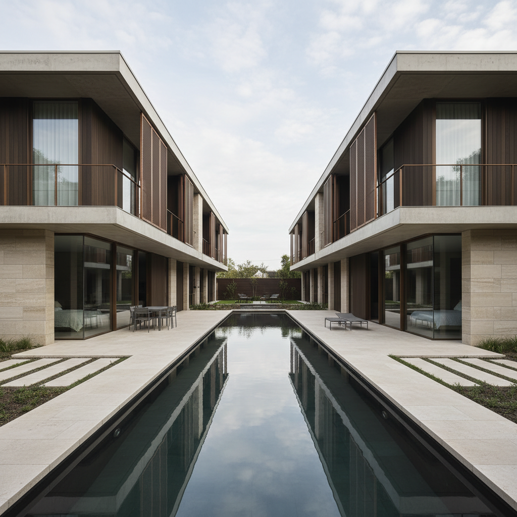 Two Homes with a Shared Pool: Future-Ready Floor Plans