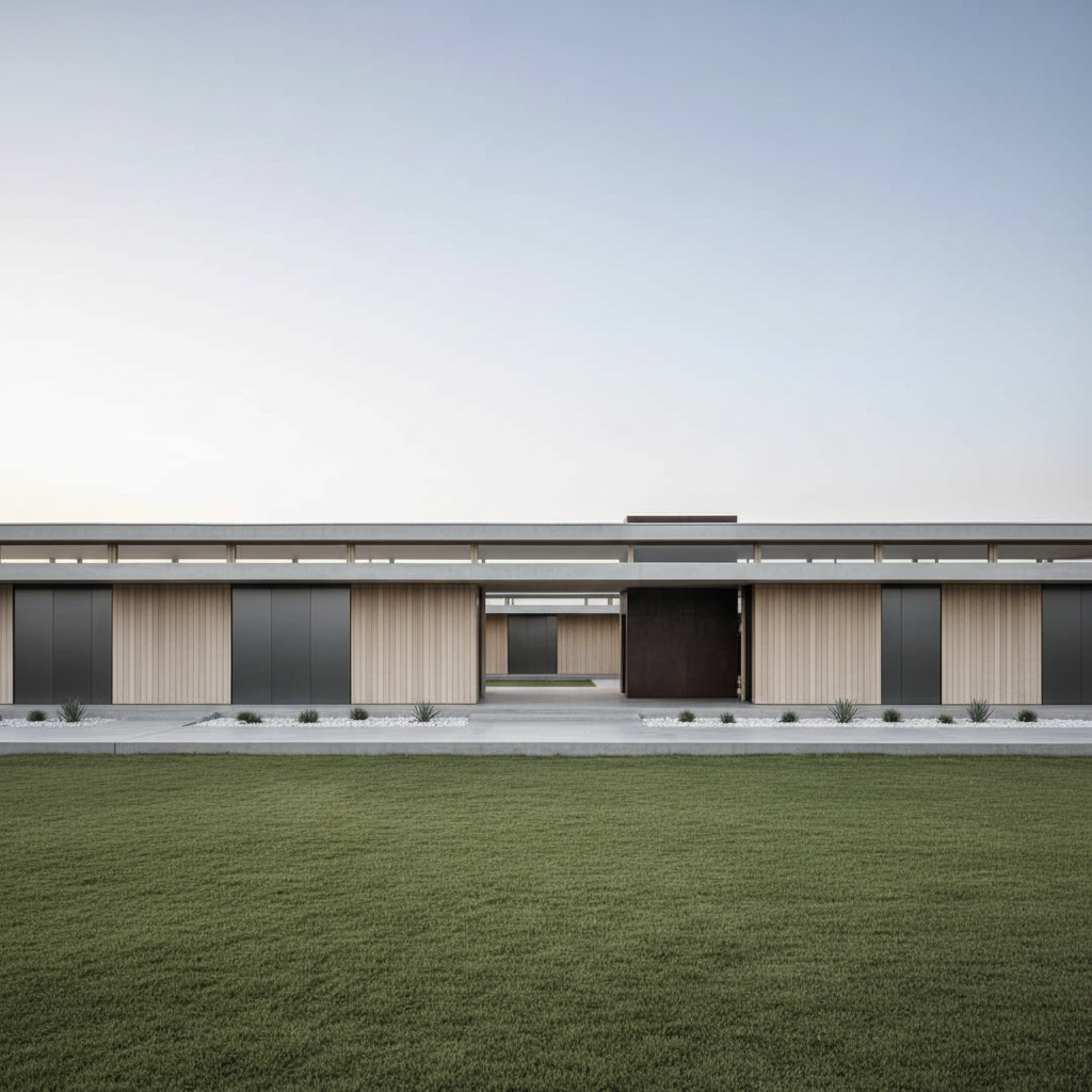 Single-Story Modern House Floor Plans: Futurist Design Logic