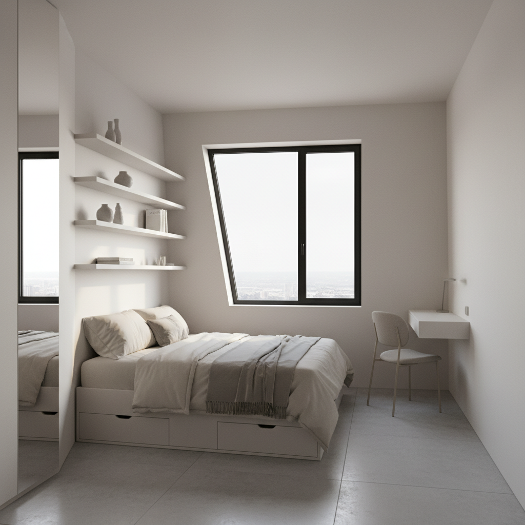 Odd Shaped Bedroom Layout: Fix Wasted Corners & Tight Space