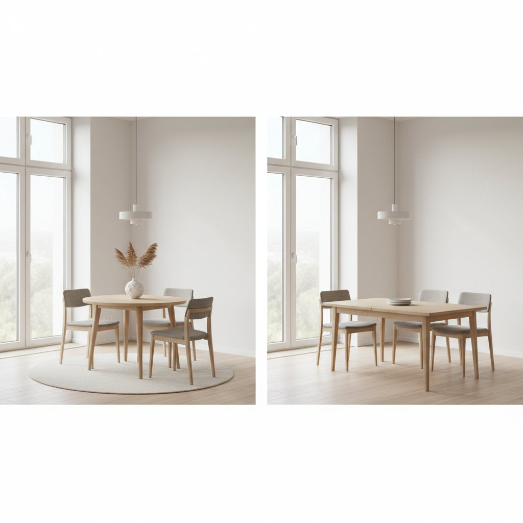 Small Modern Dining Table vs Extendable Table Guide