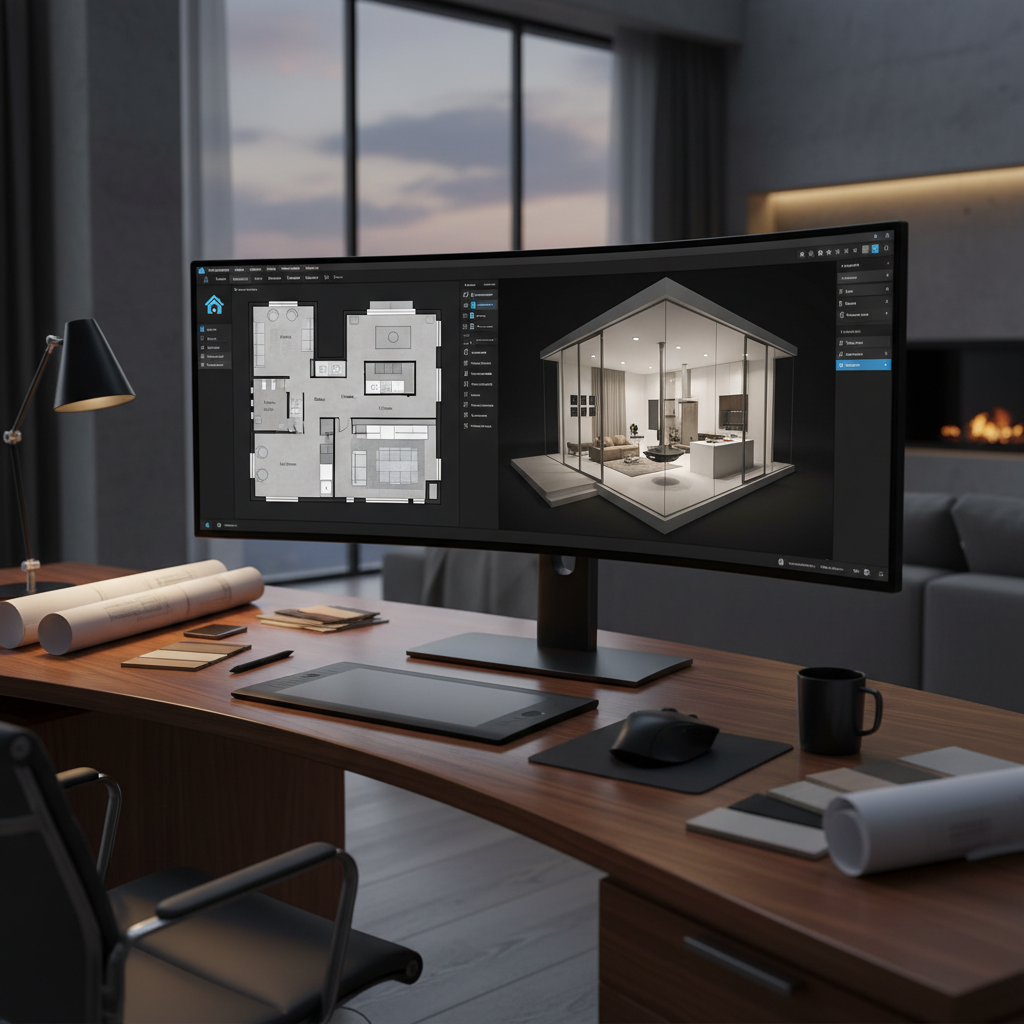 Apk desain rumah PC untuk membuat denah rumah