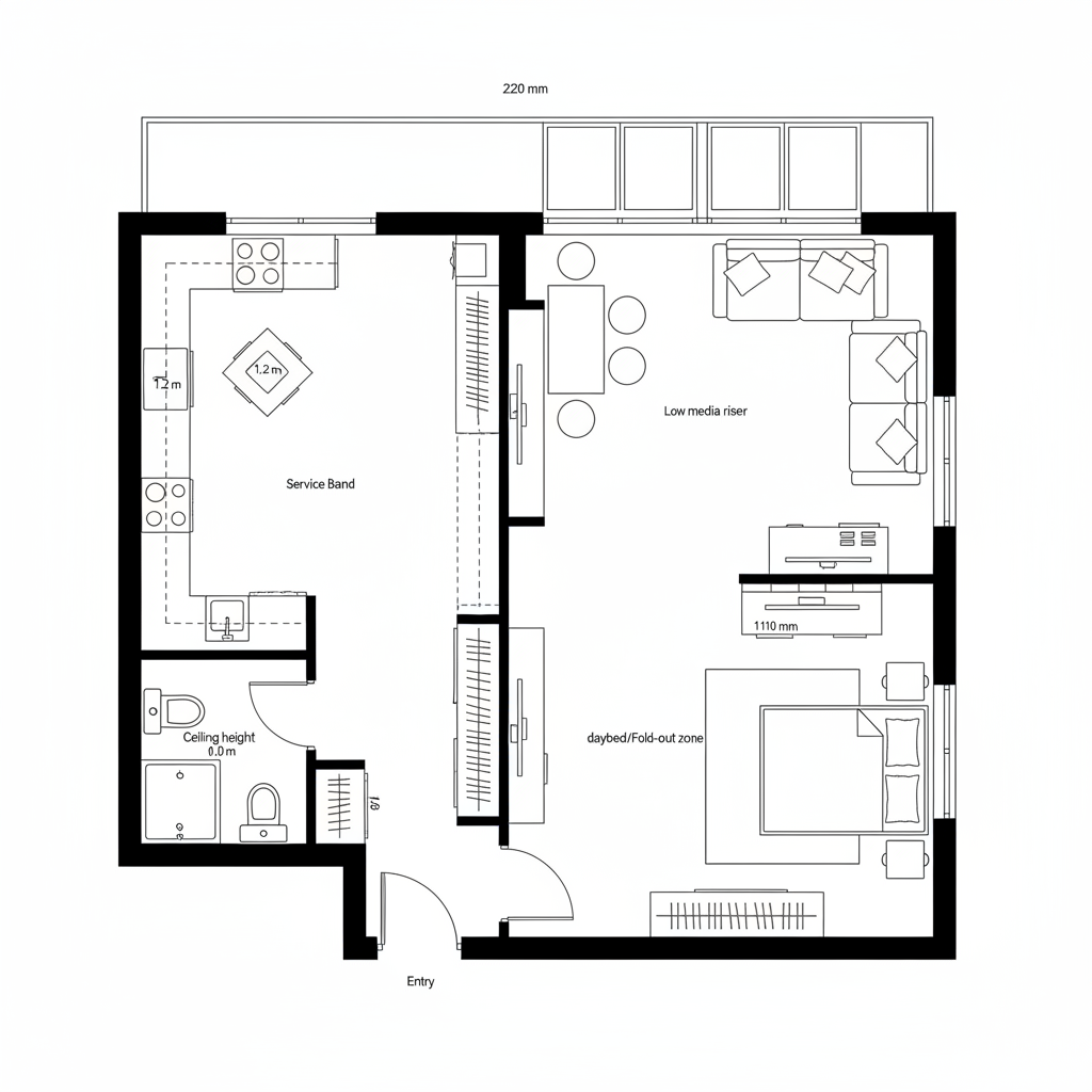 Designing a 600 Sq Ft Apartment as a Future Lifestyle Interface