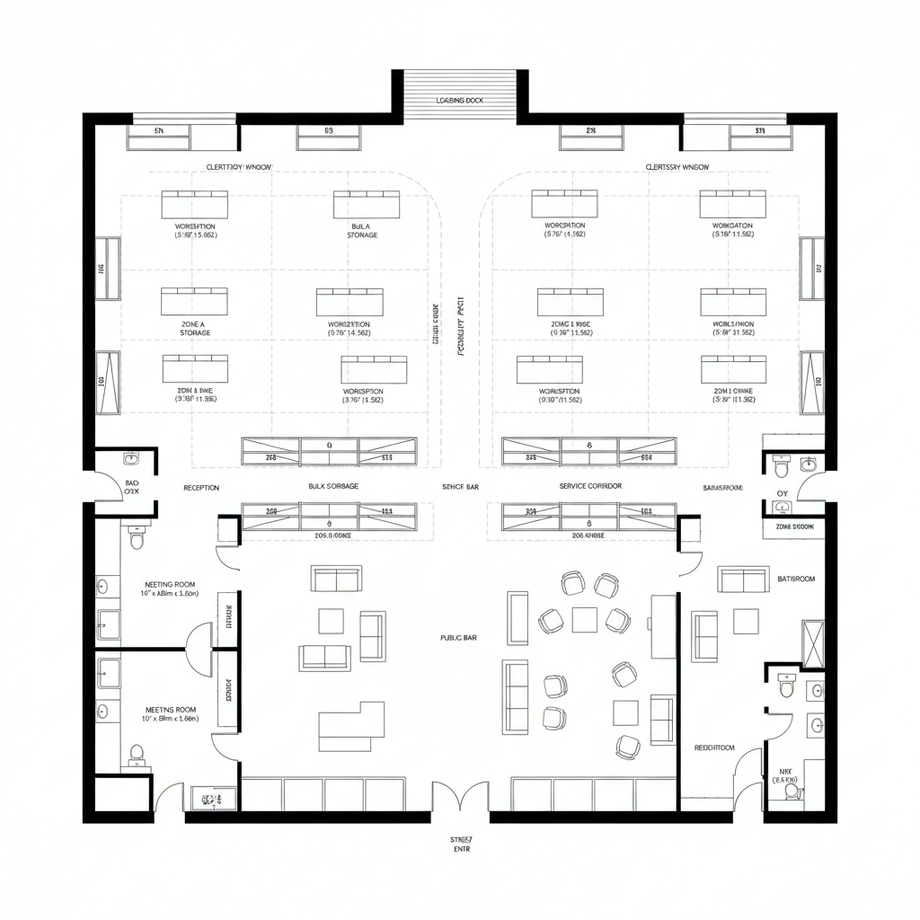 Simple Commercial Building Floor Plans — Future Interfaces for Work
