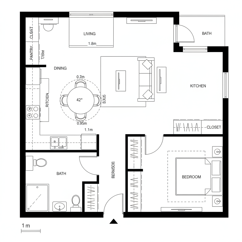 910 sq ft Floor Plan: Three Future-Ready Layouts
