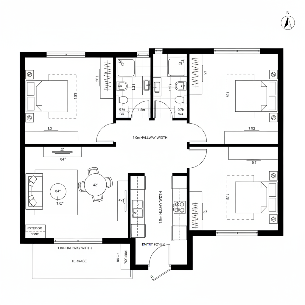 2-Bed 2-Bath Tiny House Floor Plans — Future Interface Design