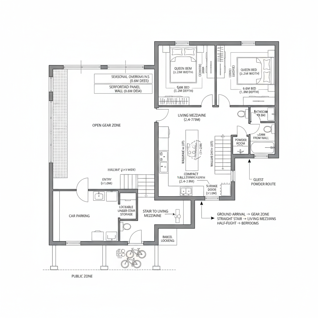 Two-Story Plan with Stilt Floor Parking—Future-Ready Urban Living