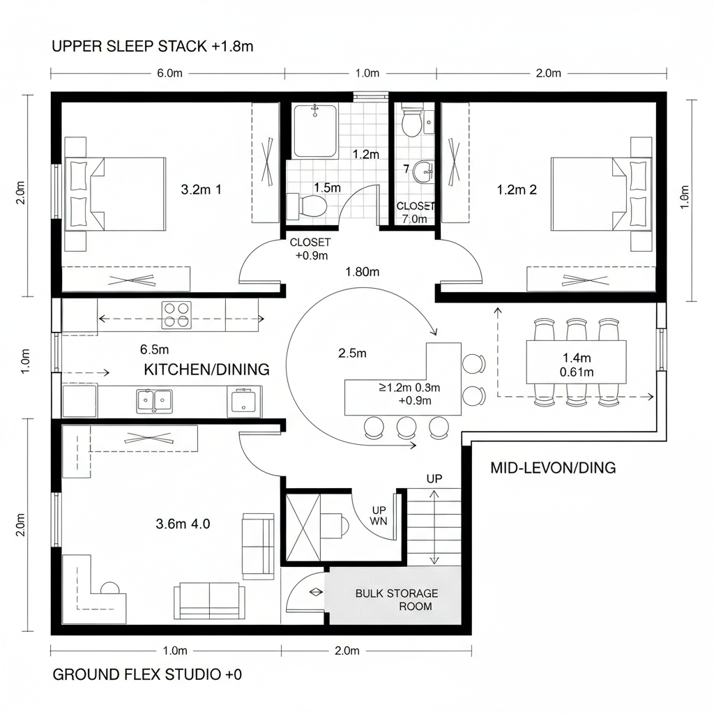 Townhouse Phase 3 Green Community Floor Plan—A Future Interface