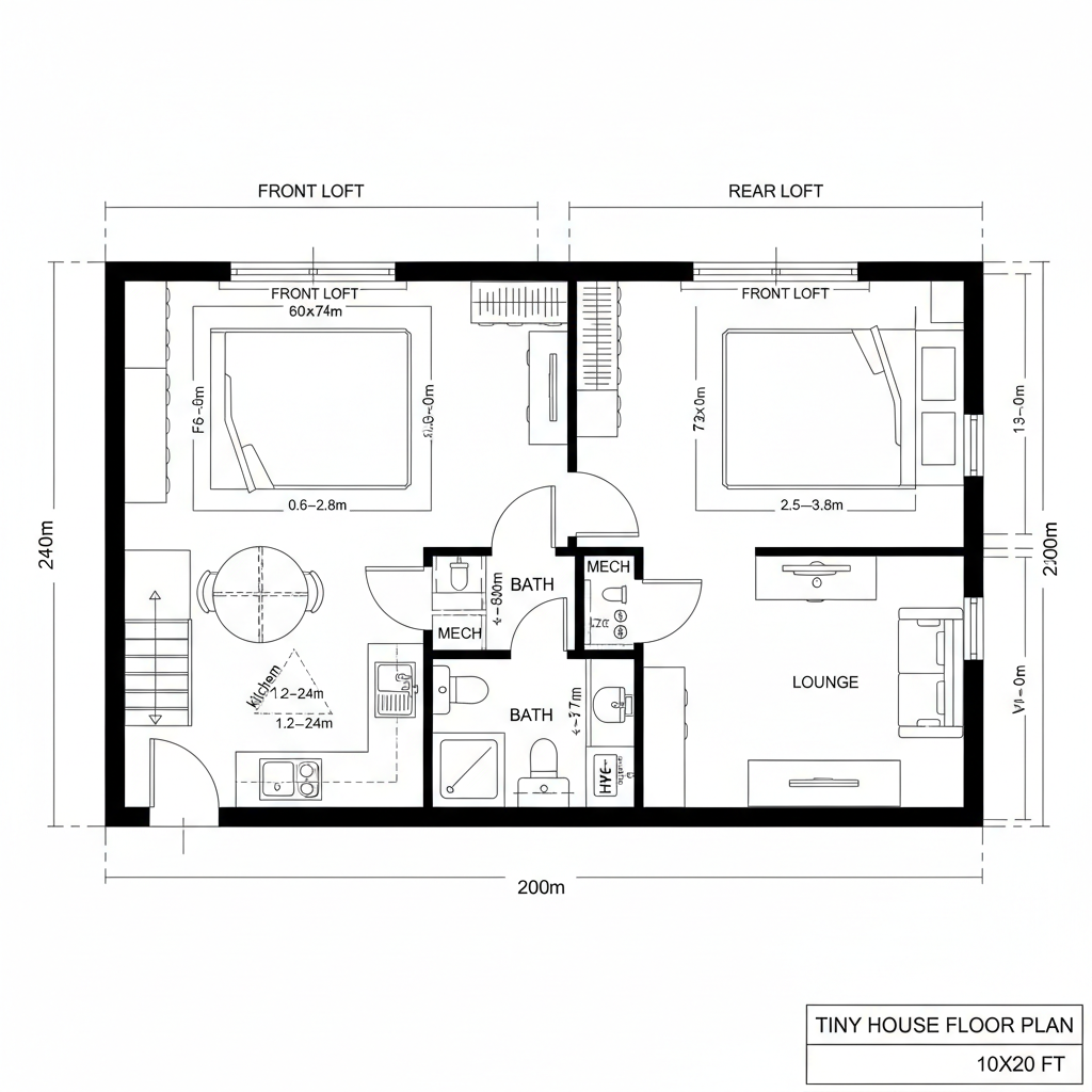 10x20 Tiny House Floor Plan: Fix a Cramped Layout with 3 Smart Designs