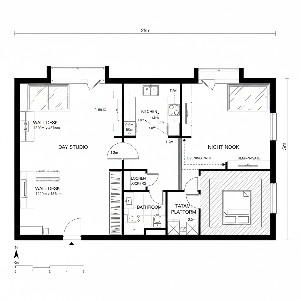 Ground Floor Plan 25 x 5 — Future Interface Design