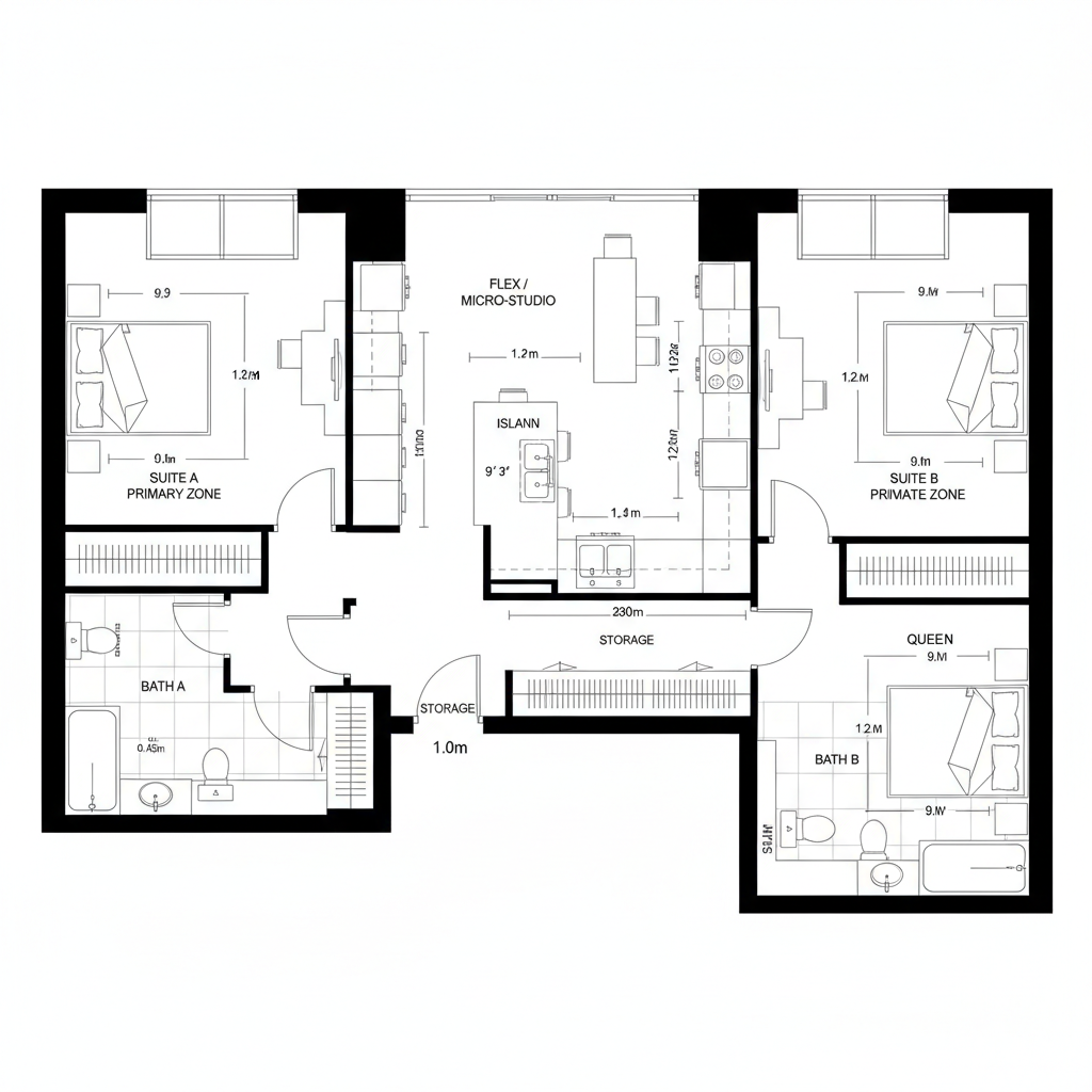 2 Bedroom Apartment Floor Plans: Fix Cramped Layouts