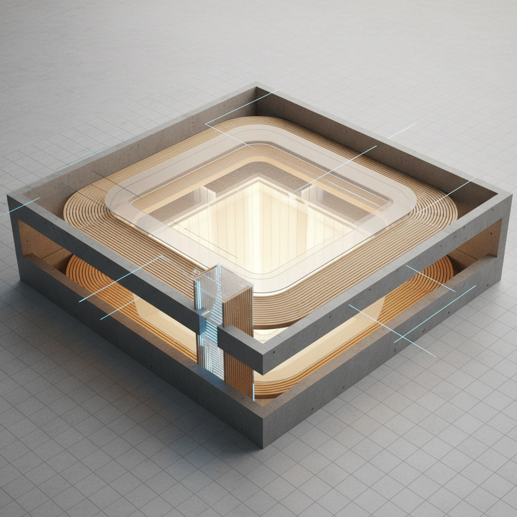 Two Story Layout for Square Plots That Fix Dark, Tight Rooms