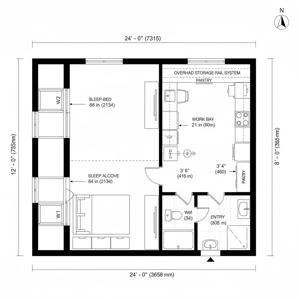 Small Apartment Feels Cramped? Fix It with an AutoCAD Simple Floor Plan
