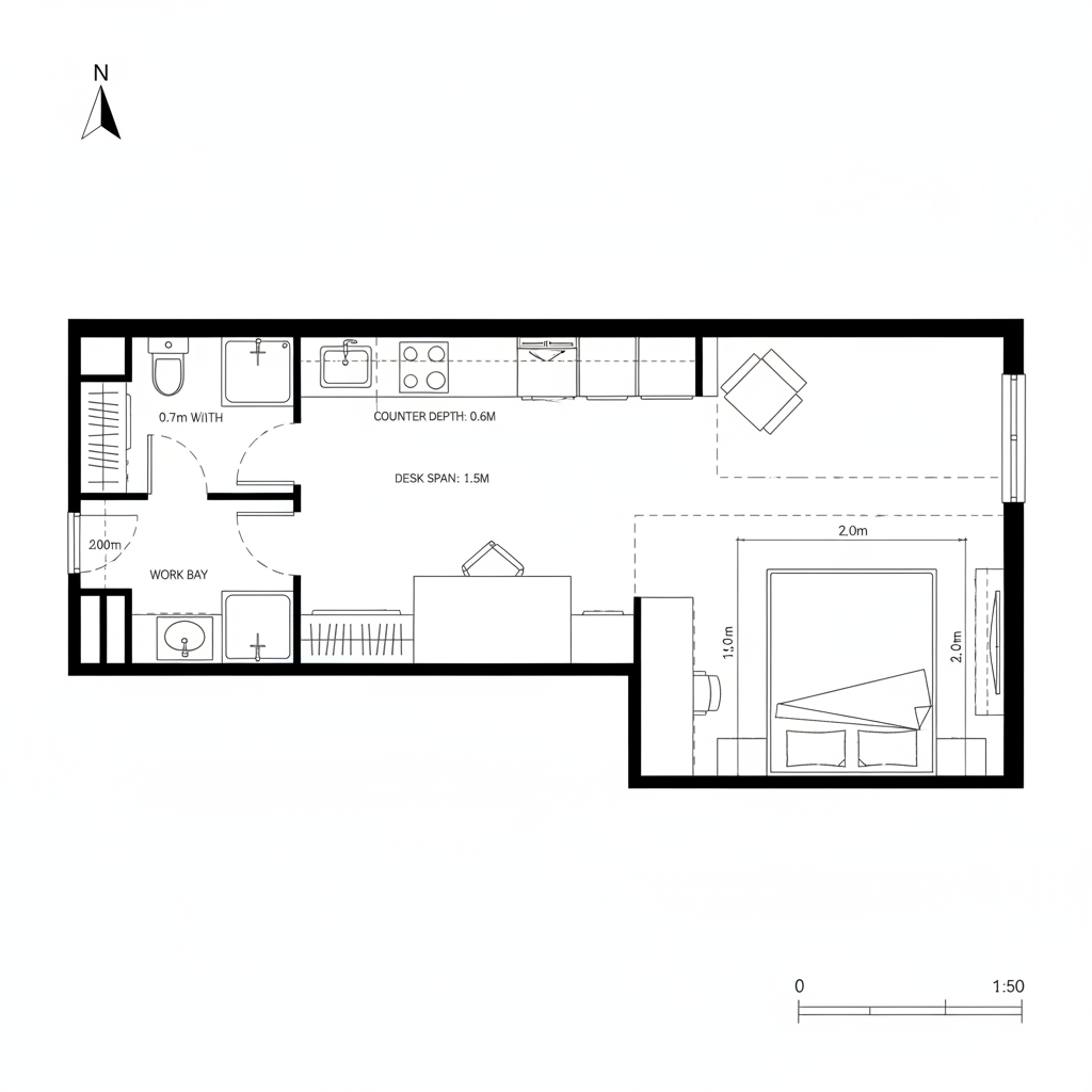 Autocad 2D – Future-Led Simple Floor Plan Exercises