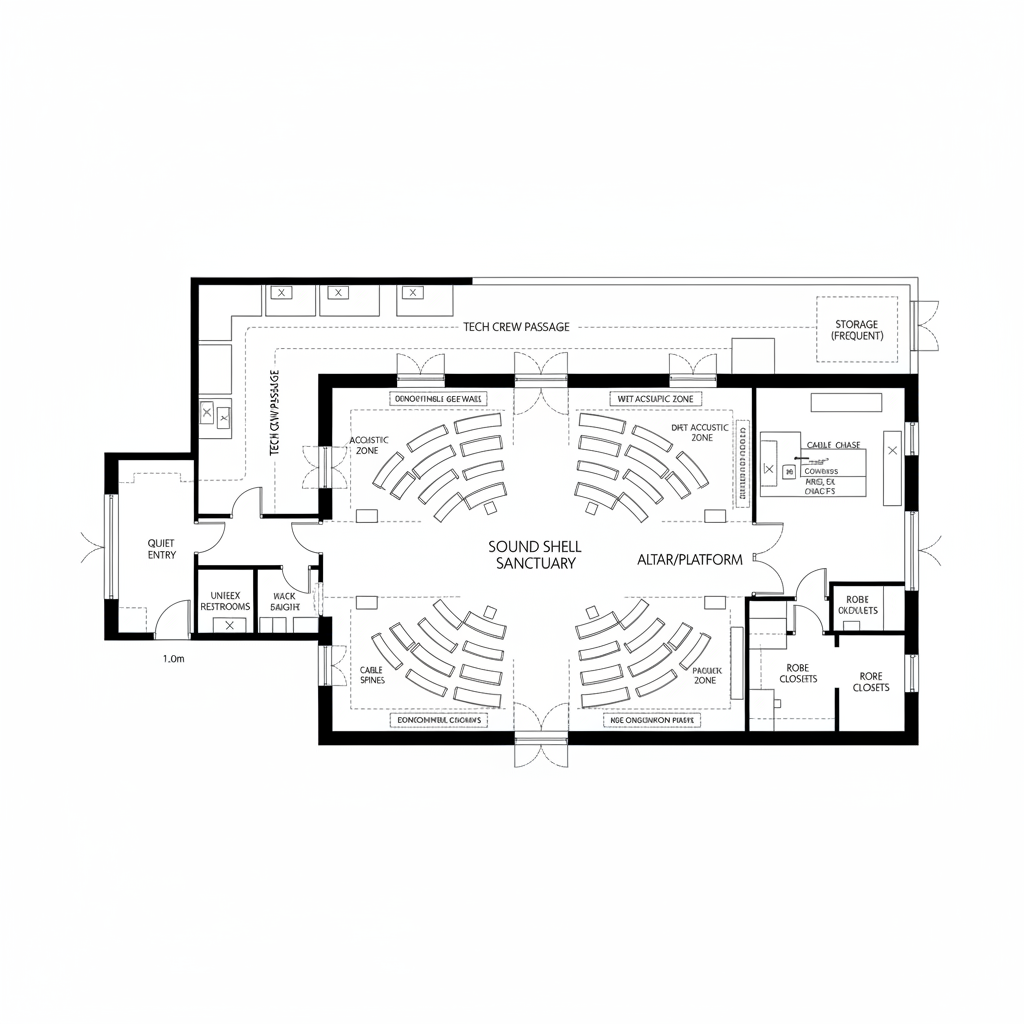 Modern Church Designs and Floor Plans That Fix Echo & Multi‑Use Chaos
