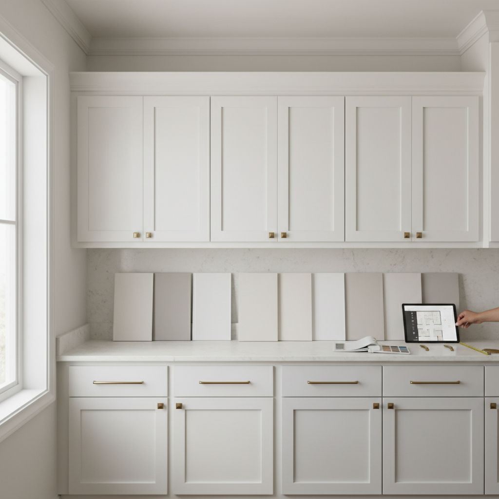 White Cabinet Color Looks Too Stark? Designers Fix It