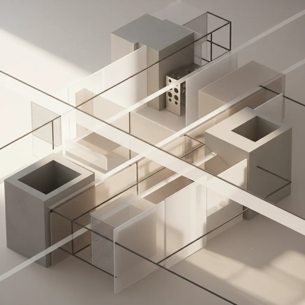 Thane 3 BHK Floor Plan (North-East Open) – Future Interface Design