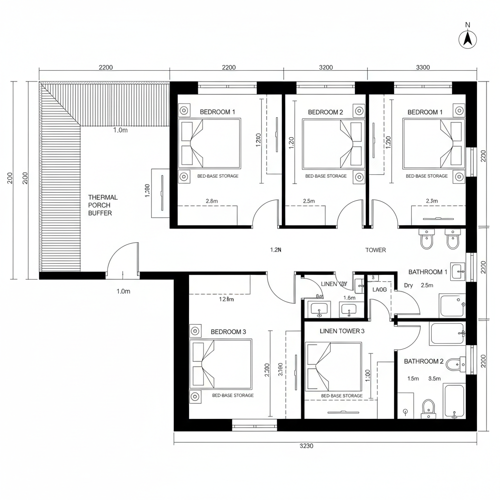 Pebbles 2 West-Facing Floor Plan – Future Interface Design