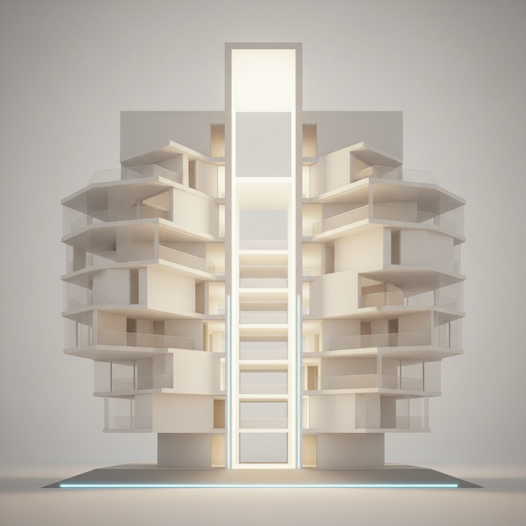 Which 3 Flat Apartment Floor Plan Avoids Wasted Space?