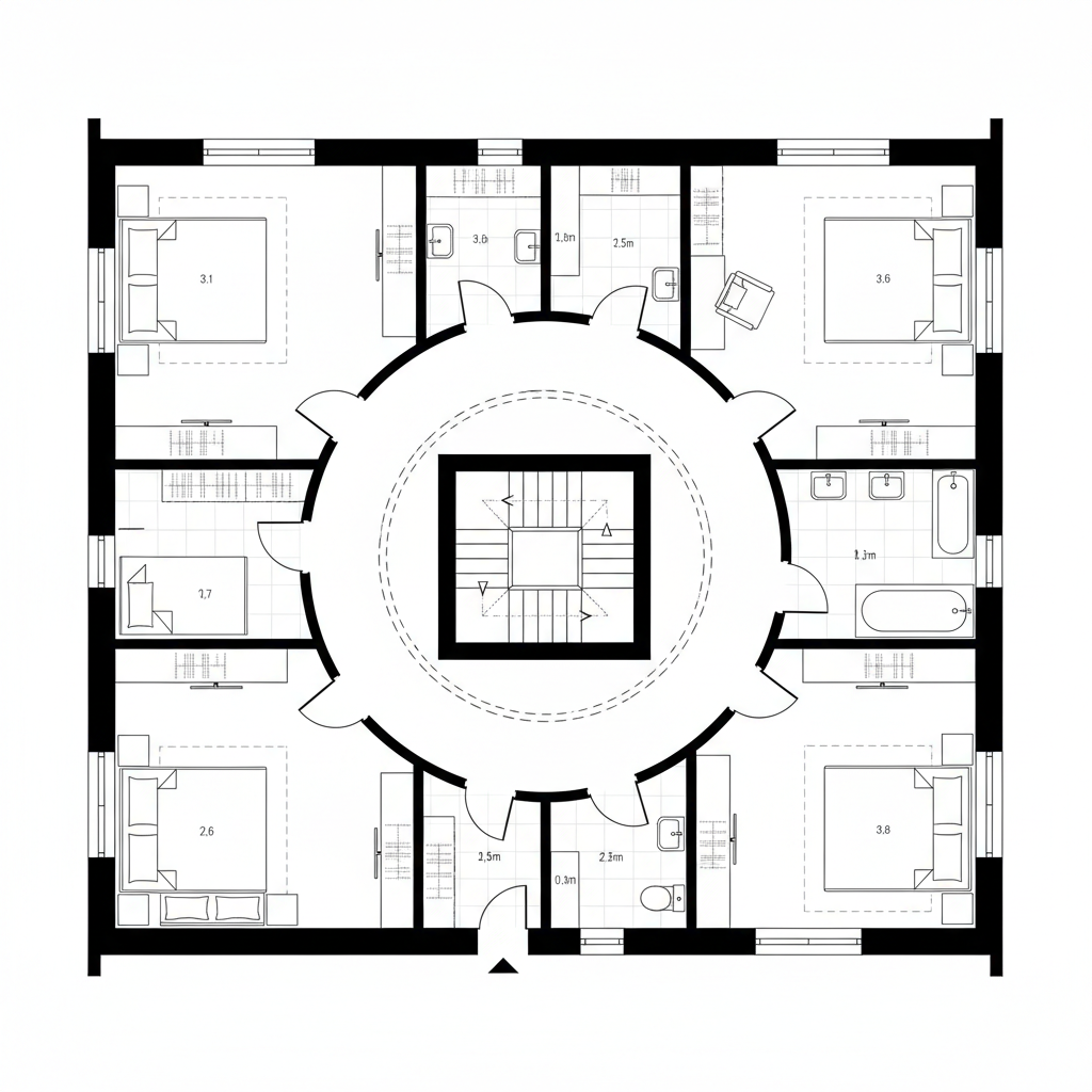 2-Storey, 3-Room Floor Plan: A Future-Ready Spatial Interface