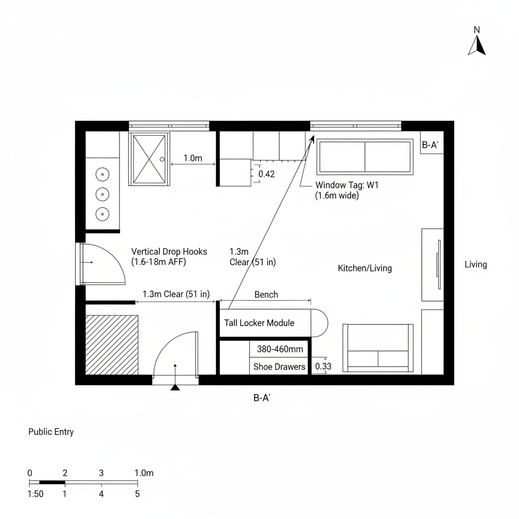 Simple Apartment Ground Floor Plan — Future-Ready Spatial Interface