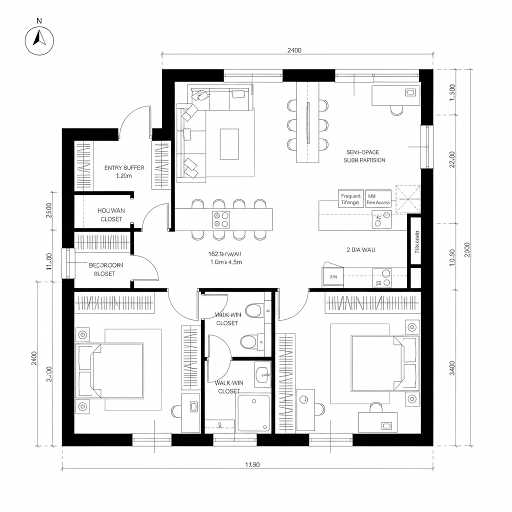 AutoCAD Simple Floor Plan: Future-Ready Layouts by a US Residential ...