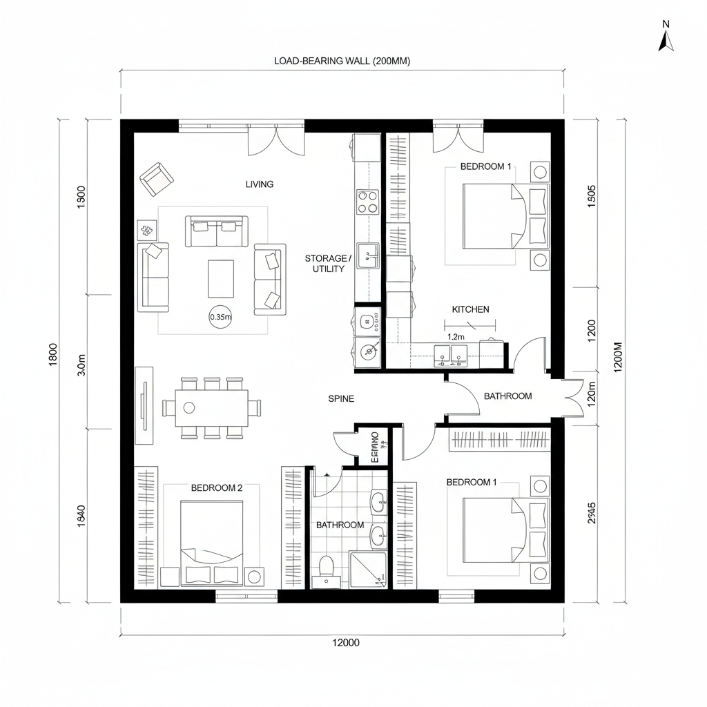 Simple Single-Floor Home Design Plans — Future Interface Thinking