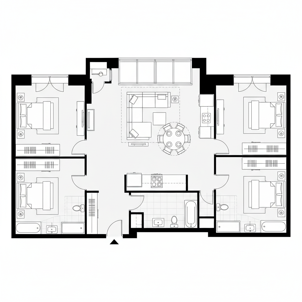 Avighna 9 Floor Plan: Future-Ready Residential Interfaces