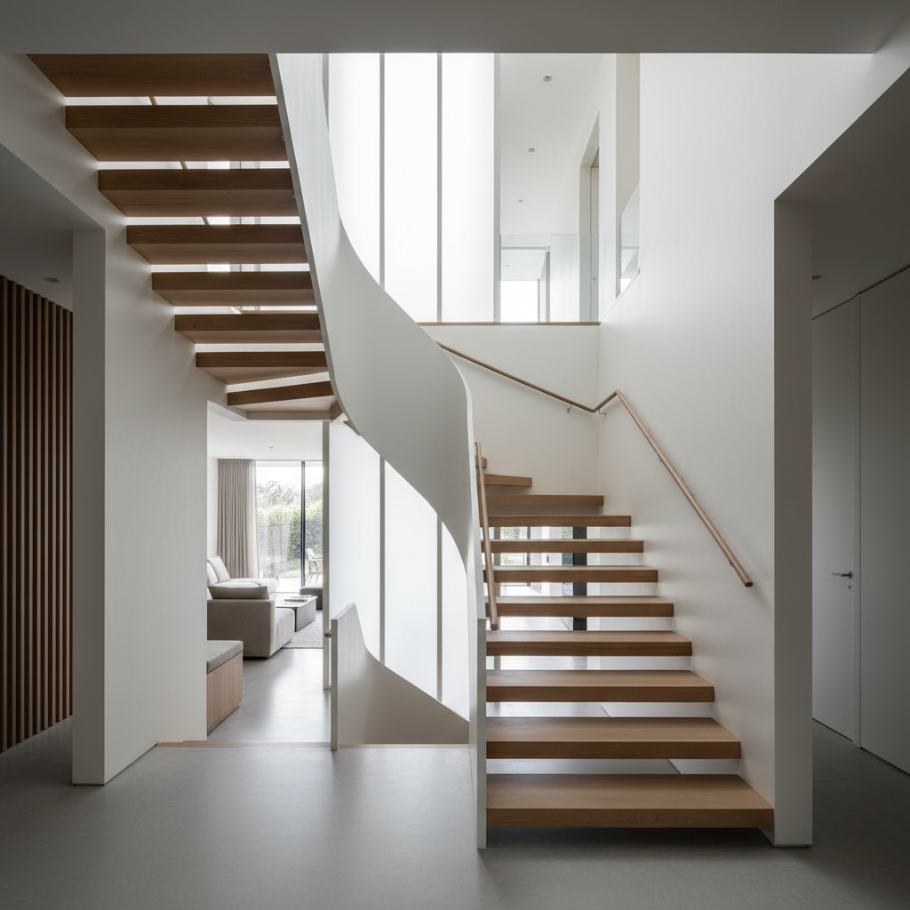 Tight Traffic at Home? House Plan With U-Shaped Staircase