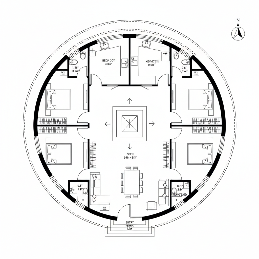 Simple 4-Bedroom Single-Floor Kerala Style Plans — Future-Ready Vernacular
