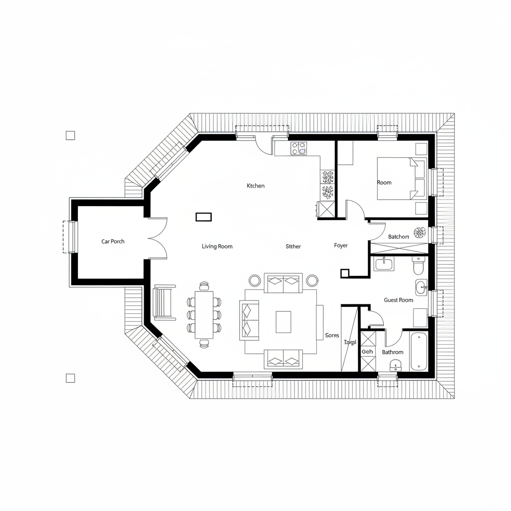Kerala Single-Floor 2000 sq.ft House Plan – Future Interface Design
