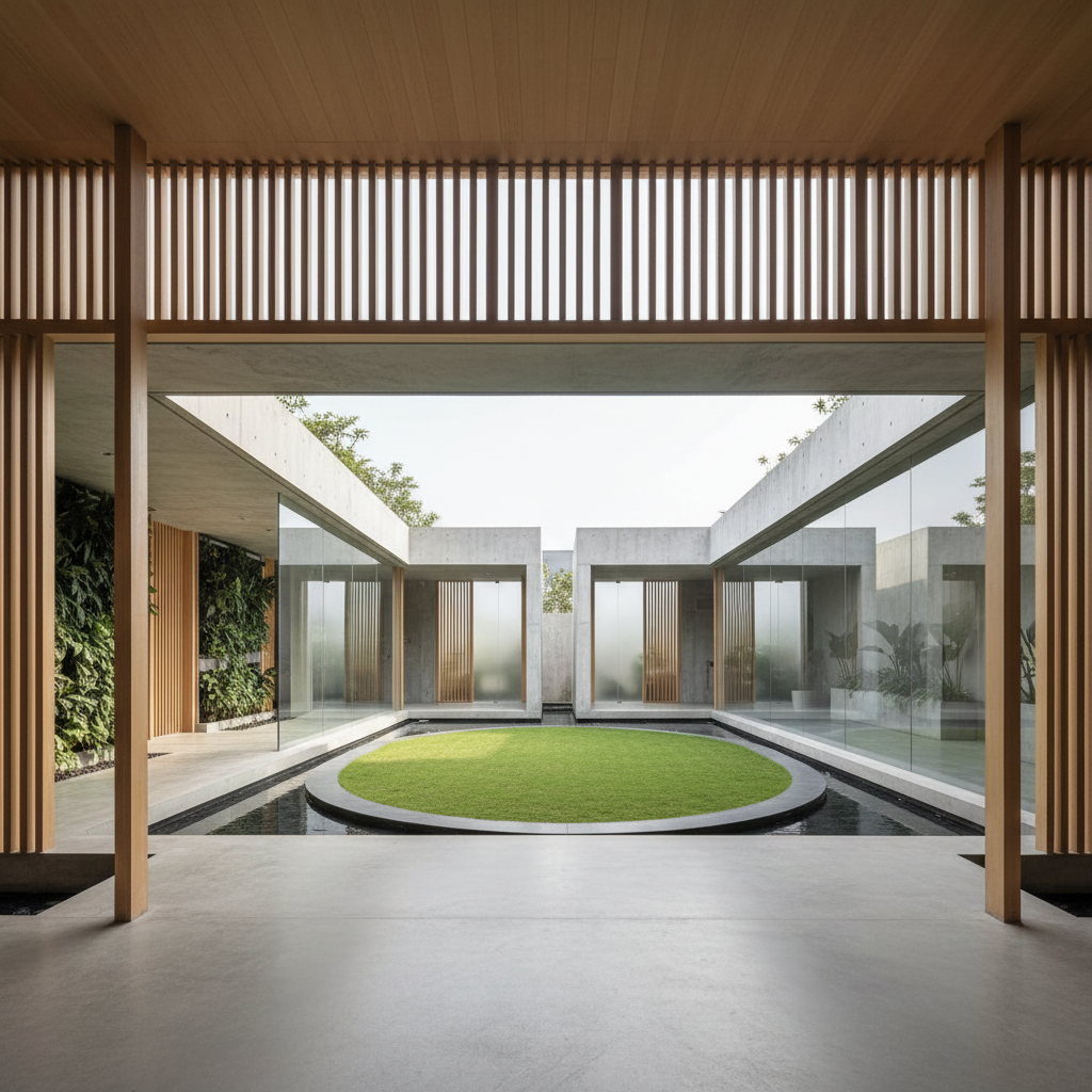 Villa Layout with Private Lawn: Future-Ready Spatial Interface