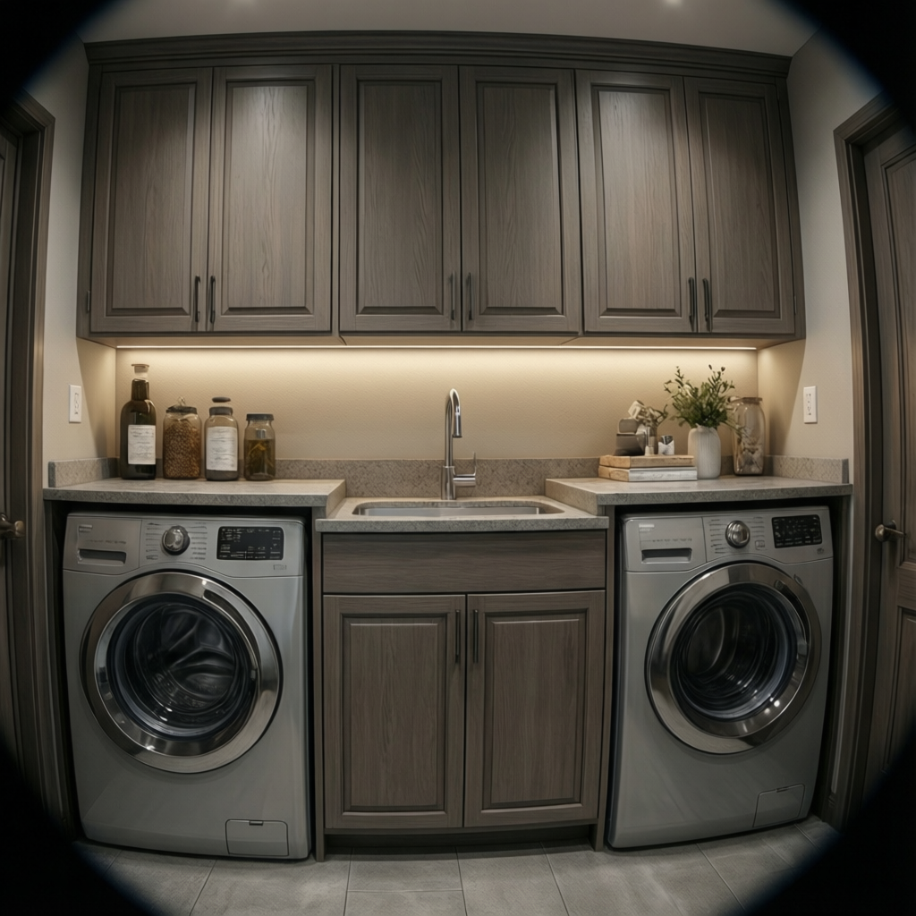 6 x 12 Laundry Mudroom Too Cramped? Use Vertical Storage
