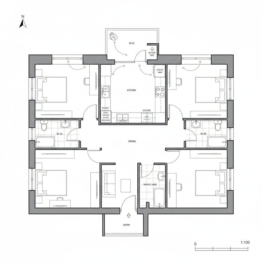 Single-Floor Kerala Home Plans with Future-Ready Logic