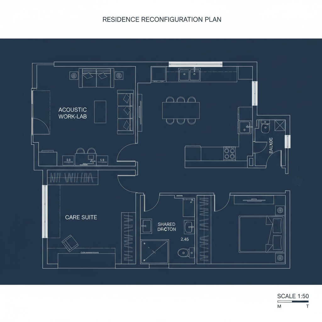 M2K Garden 4-BHK Floor Plan—Future Interface Design