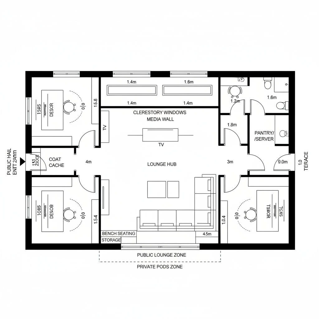 3 BHK Farmhouse Floor Plan—Future Interface Design